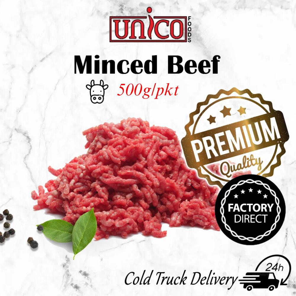 [UNICOFOODS] Frozen Beef Minced (500gm) |牛肉碎 | Shopee Singapore