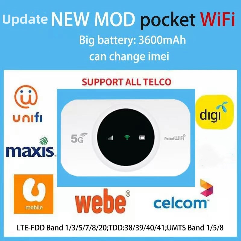 NEW Mifi Modified Unlocked Wifi Modem Pocket Mifi Router Support ...