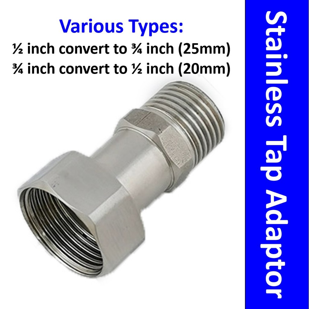 Stainless Steel Tap Convertor ️ Tap Adaptor ️ Washing Machine Adaptor ️ ...