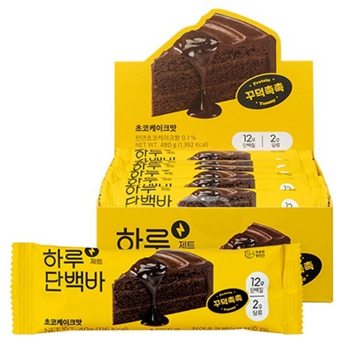 Daily Protein Bar Choco Cake | 40g × 12pcs | Made in Korea | High ...