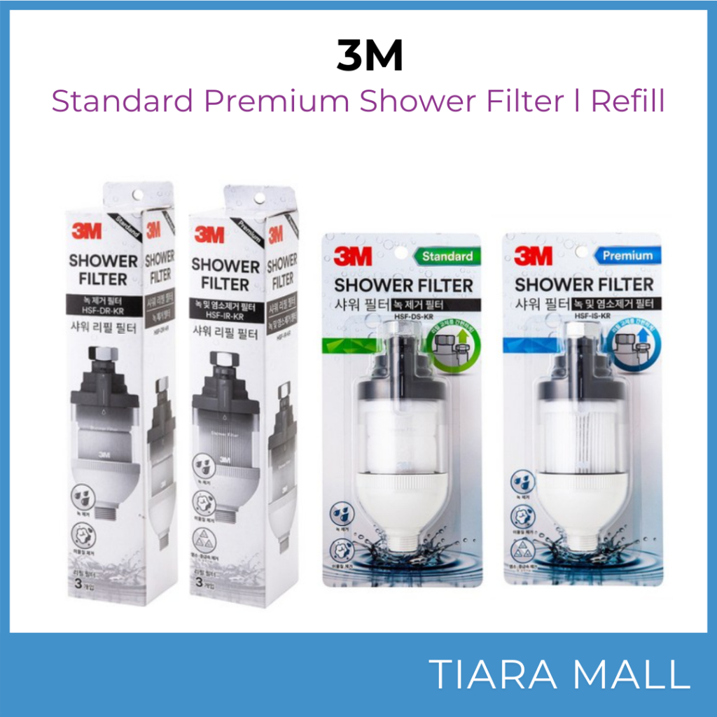 [3M] Standard Premium Shower Filter and Refill Purify safety shower ...