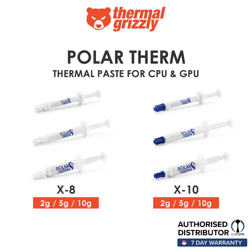 Thermal Grizzly Polartherm X-8 / X-10 Thermal Paste for CPU & GPU ...
