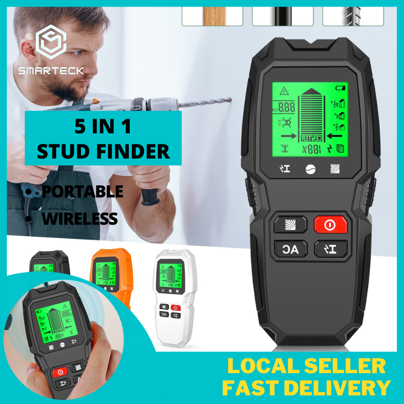 Smarteck 5 In 1 Stud Finder Wall Scanner Stud Finder Portable Wall ...