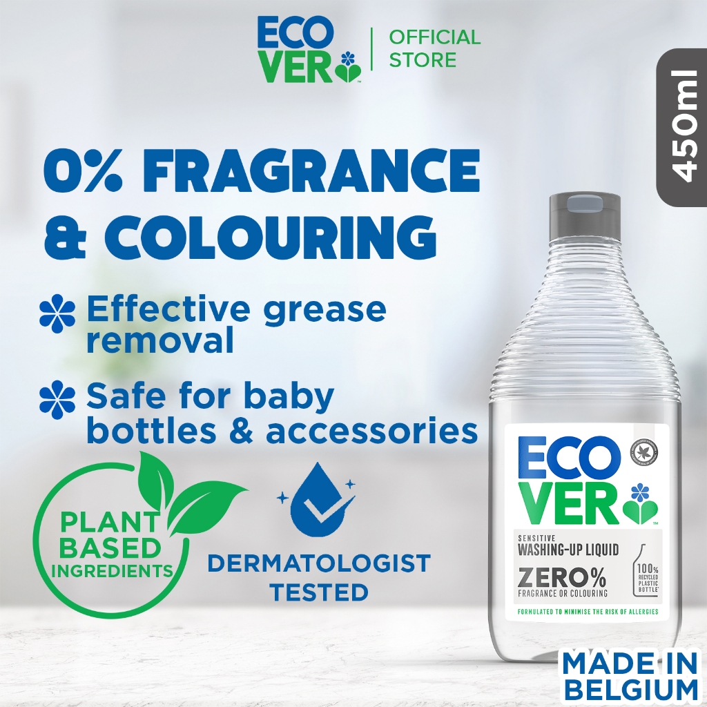 Ecover ZERO Washing Up Liquid 450ml | Shopee Singapore