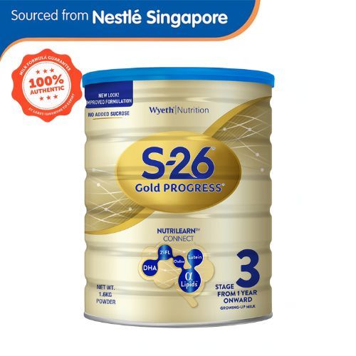 Wyeth S-26 Gold Progress Stage 3 Growing Up Milk Formula 1.6kg | Shopee Singapore