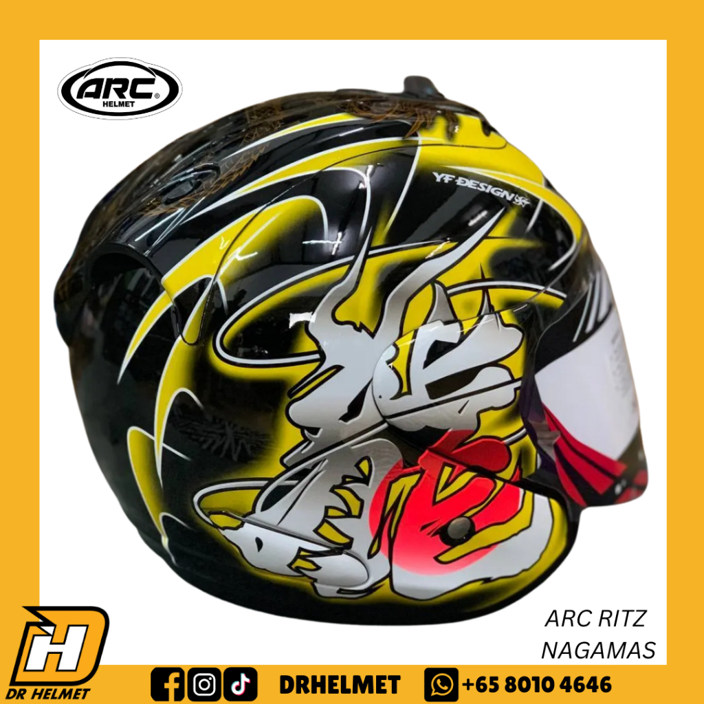 ARC Ritz Nagamas Helmet | Original ARC Helmet Singapore | Shopee Singapore