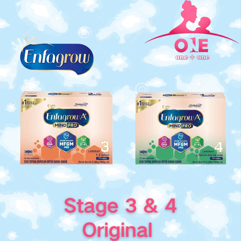 Enfagrow Stage 3 & 4 Original 2.32kg / 3.48kg (NEW PACKAGING) | Shopee ...