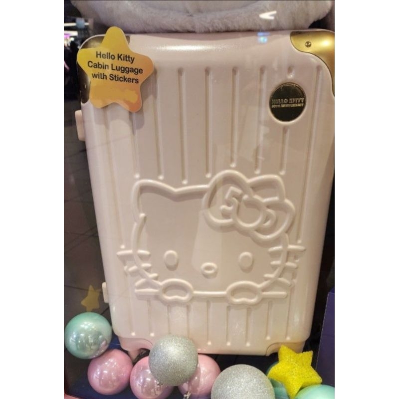 LIMITED EDITION!🔴50th Anniversary!🔴Pink Hello Kitty Cabin Size Luggage ...