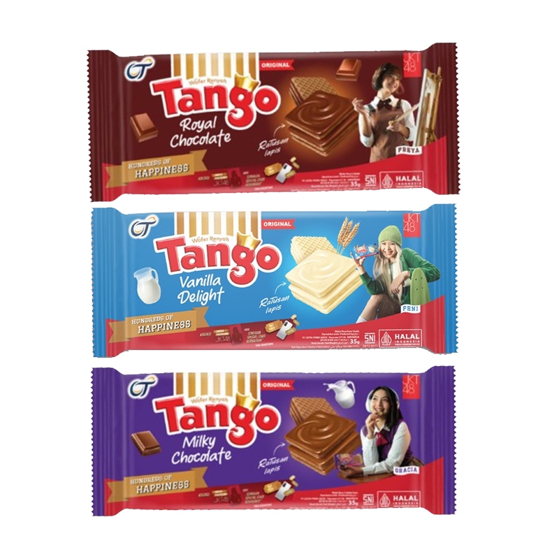 Tango Wafer Vanilla/Chocolate/Milky Chocolate 35g Halal | Shopee Singapore