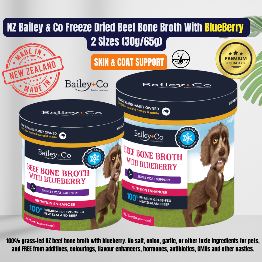 [15% OFF]New Flavours Available BAILEY&CO NZ Premium Dissolvable Freeze Dried Bone Broth 30G/65G ...