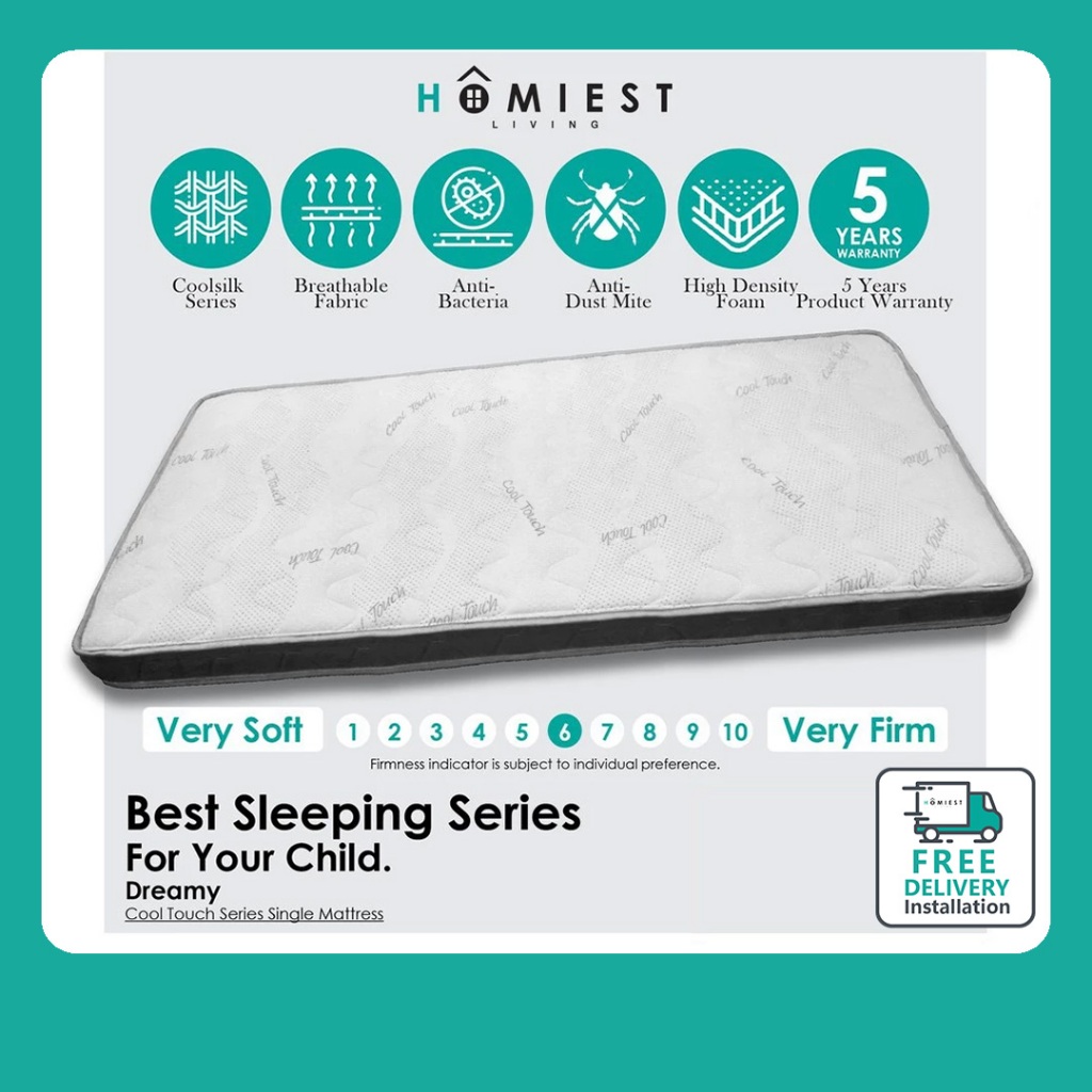 [HOMIEST] DREAMY 5 Inches Cool Silk Mattress in Single / Super Single 5 ...