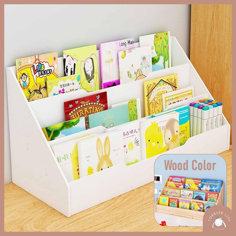[SG SELLER] Portable Kids Bookshelf Cabinet: Economical Bay Window ...