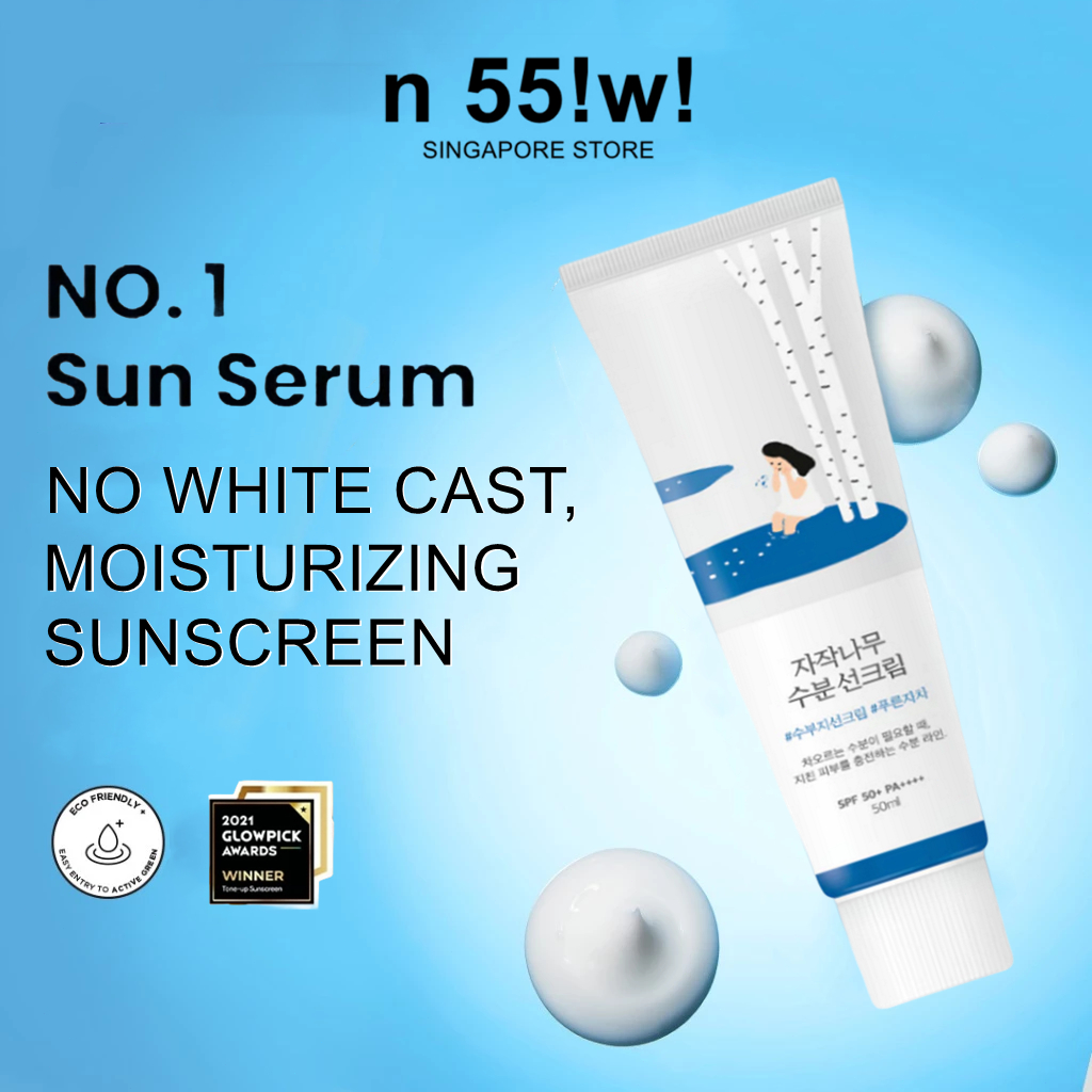 Round Lab Sunscreen Tone Up Birch Juice Moisturizing Sun Cream SPF50 ...