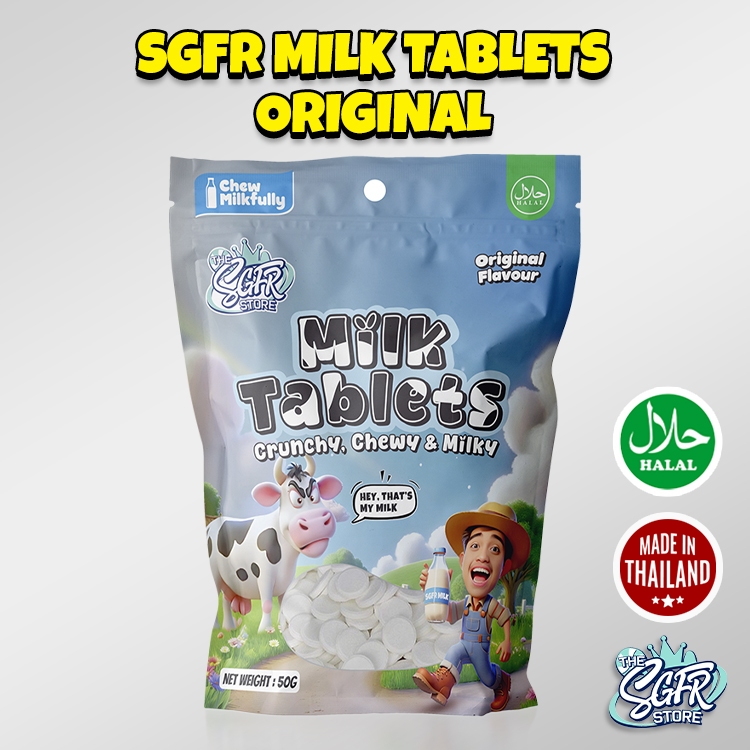 Milk Tablets Original 🇸🇬 (50g) | Classic Creamy Milk Flavour | Crunchy ...