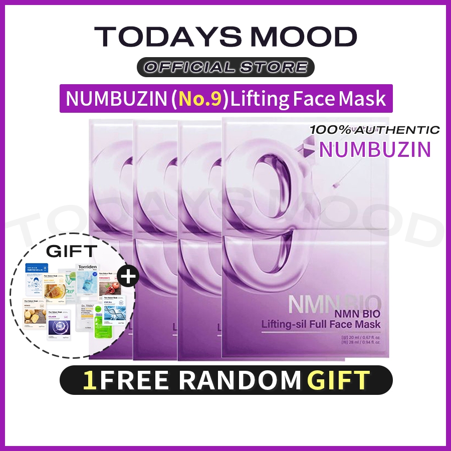 [Numbuzin] No.9 NMN Bio Lifting Sil Full Face Mask 4EA | Shipping From Korea Olive Young ...