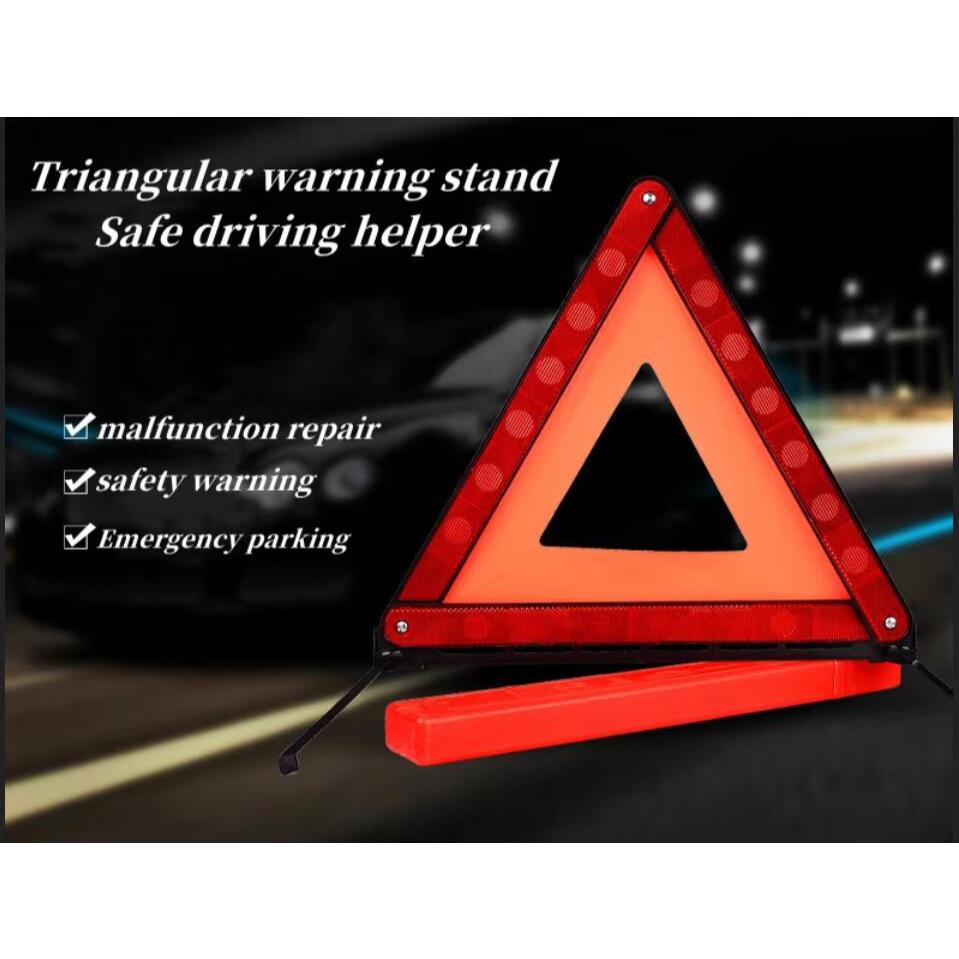 Car Emergency Breakdown Warning Triangle Red Reflective Safety Hazard ...