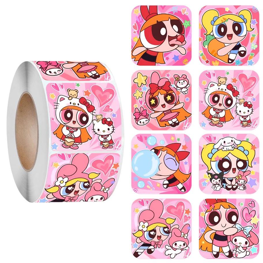[🇸🇬SG Ready Stock]Powerpuff Girls With Sanrio Stickers (Around 480pcs ...