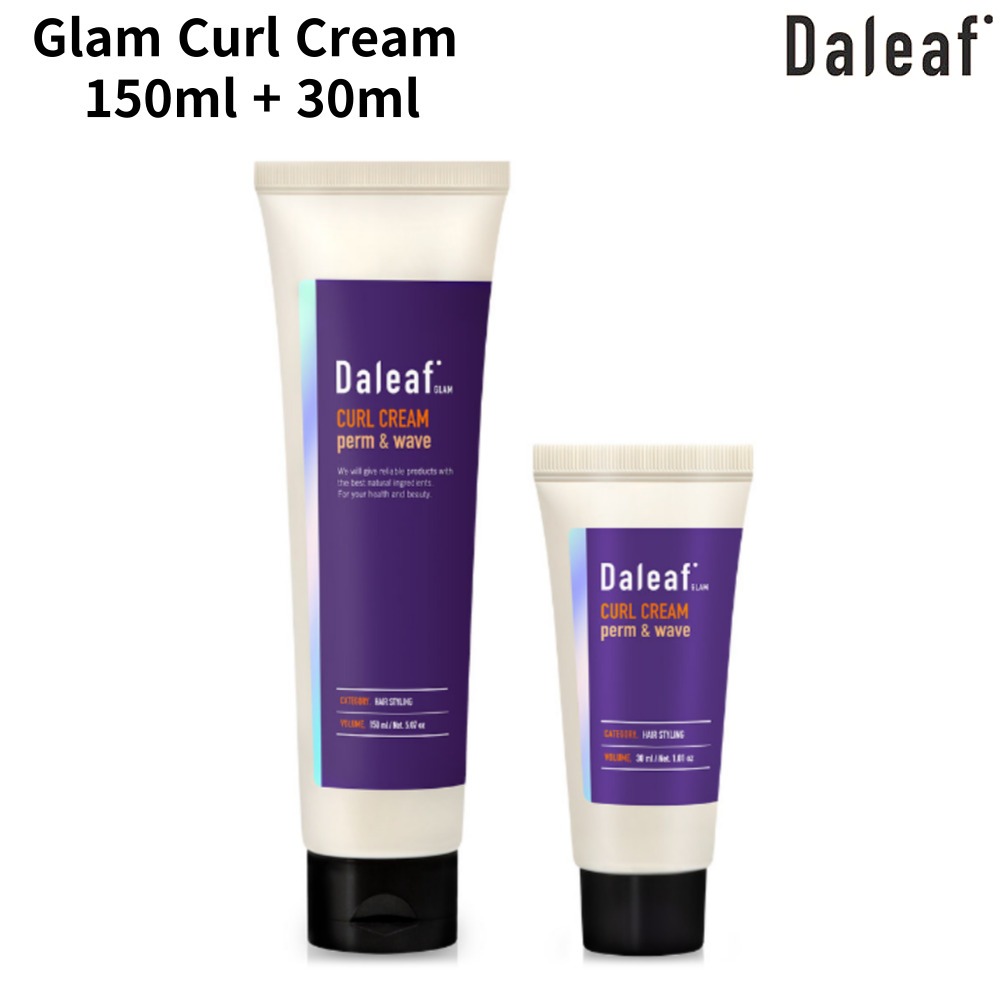 DALEAF Glam Curl Cream 150ml + 30ml, Perm & Wave Hair styling | Shopee ...