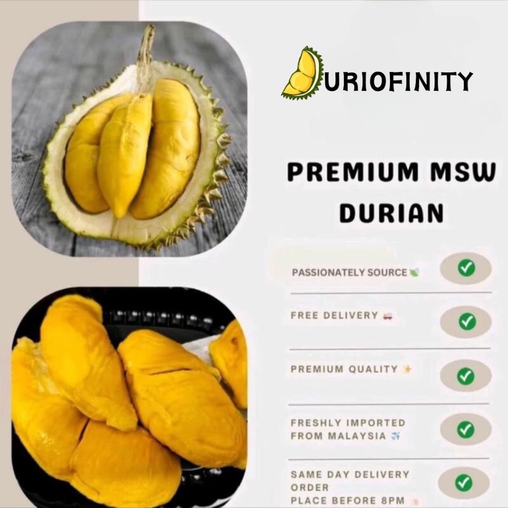 5 Boxes 400g Mao Shan Wang Musang king pahang old tree dehusk fresh ...