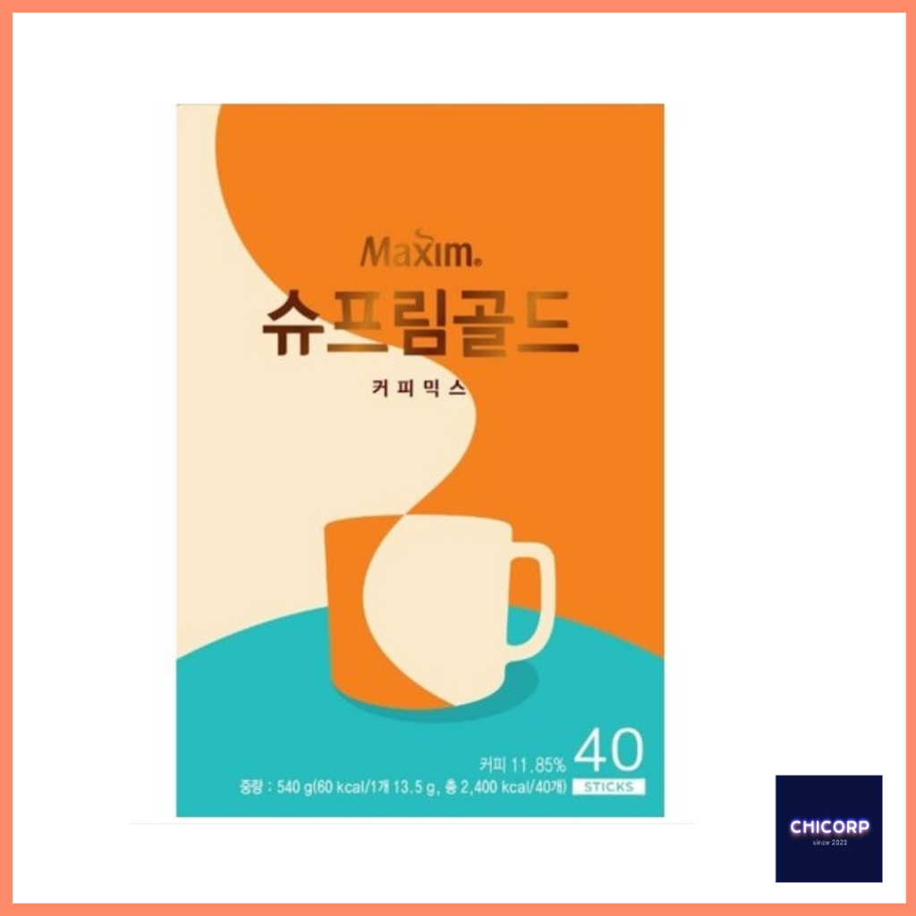 Maxim Supreme Gold coffee mix 14g X 40ea | Shopee Singapore