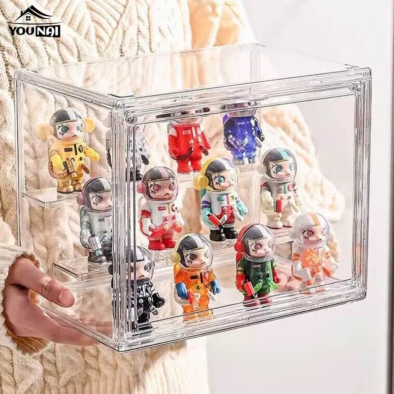 Full Clear Acrylic Popmart Display Box Transparent Storage Box ...