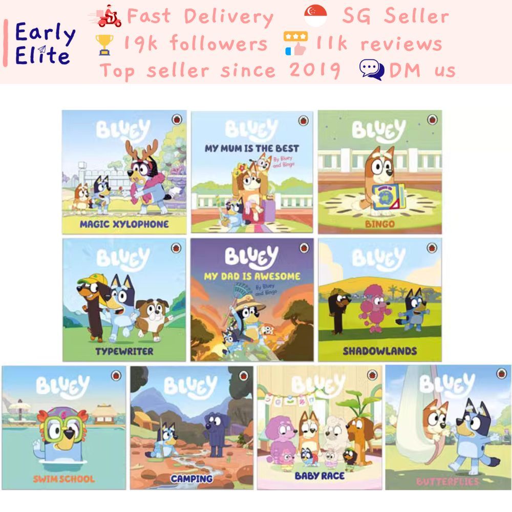 Bluey 10 Picture Book Set of 10 Ladybird Children Book | Shopee Singapore