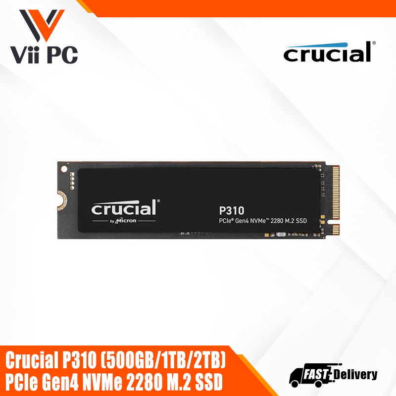 Crucial P310 500GB / 1TB / 2TB PCIe Gen4 NVMe 2280 M.2 SSD | Shopee Singapore