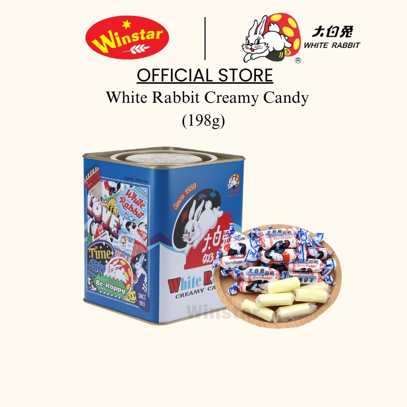 [CNY Gift] White Rabbit Creamy Candy 198g | 大白兔奶糖 | 1980s Retro Tin ...