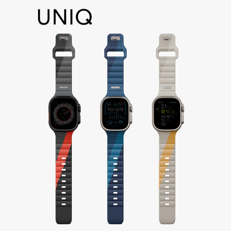 UNIQ Stride Designer Edition FKM Rubber Apple Watch Strap 49/46/45/44mm ...