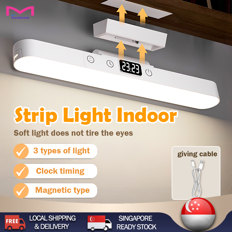 [SG Stock] Hanging Magnetic LED Table Lamp Chargeable Stepless Dimming ...