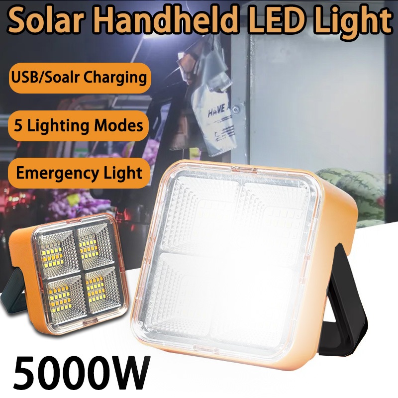 Rechargeable Solar Flood Light LED Reflector Spotlight Projector ...