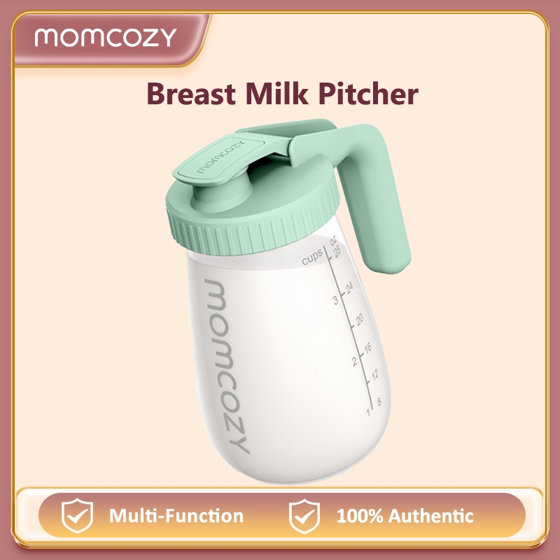 Momcozy Glass Breast Milk Pitcher – Wide Mouth, No-Leak Storage ...