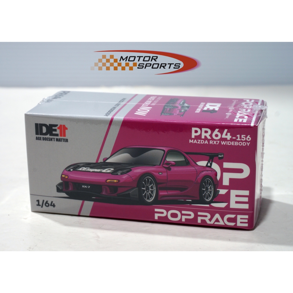 PopRace 1/64 Mazda RX7 RX-7 RE-Amemiya Widebody Pink 2024 IDE Indonesia ...