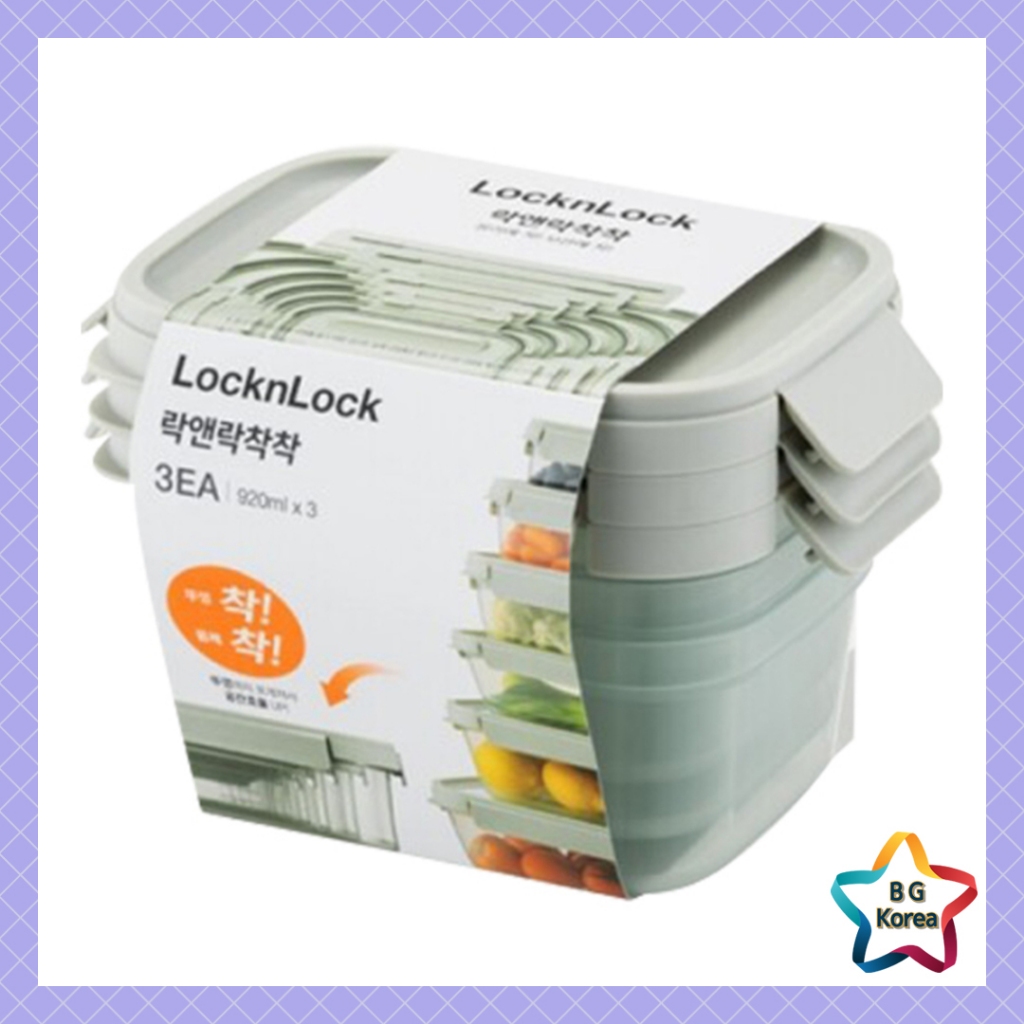 LocknLock Stackable Airtight Food Storage Container 3pcs Set / 230ml ...