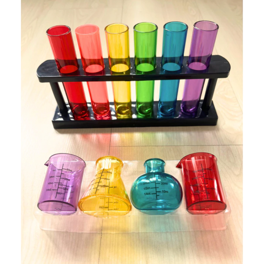 Reggio Emilia Open-Ended Play Colourful Test Tubes Measurement Tools ...