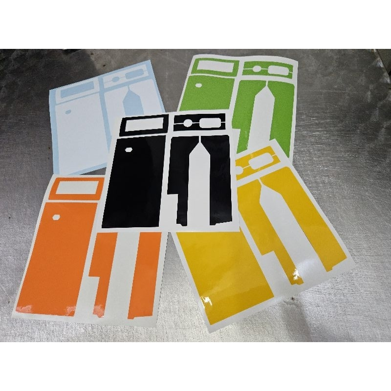 [SG SELLER] Motorcycle OBU stickers. GLOSS BLACK, GLOSS WHITE, GLOSS ...