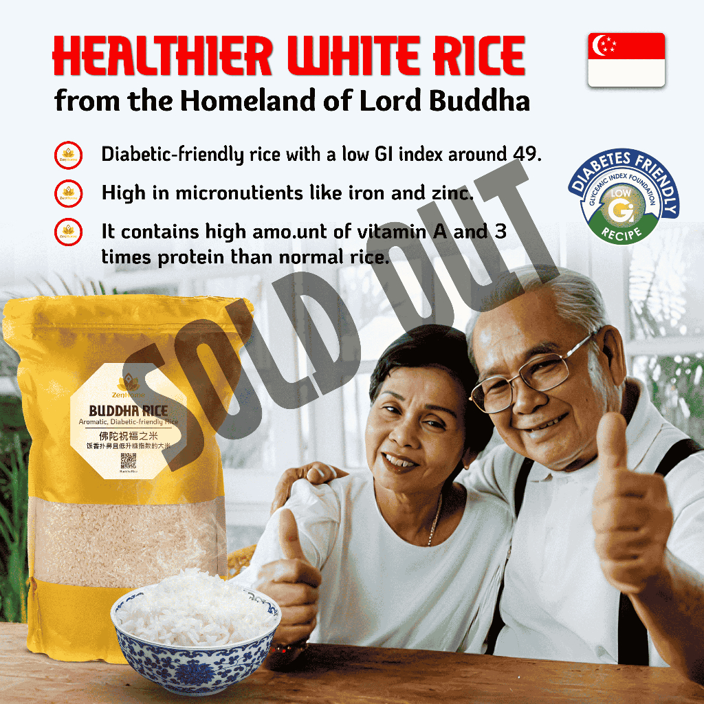 ZenHome Buddha Rice | Low GI Rice | 3 times Protein | Rich in ...