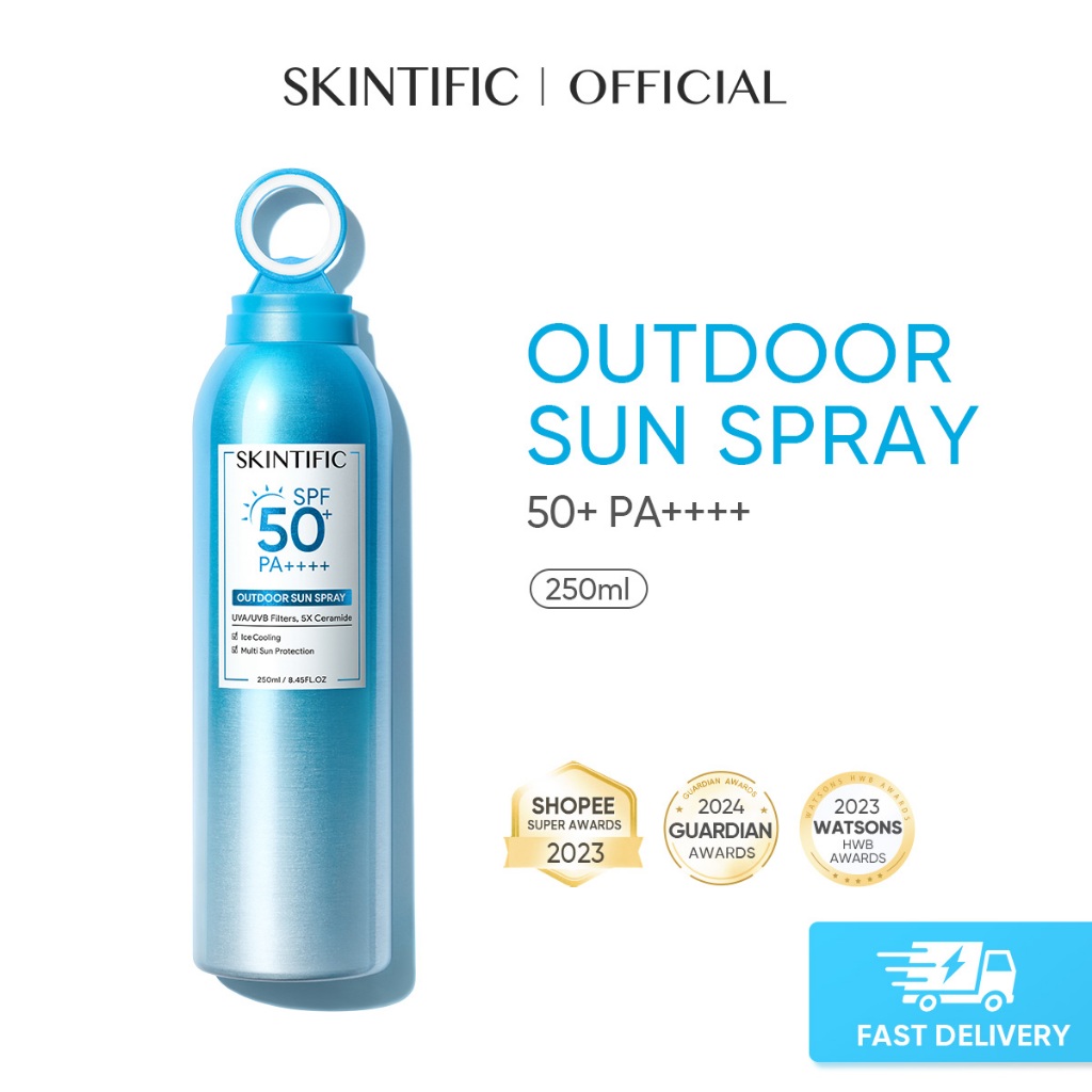 [BIG SIZE] SKINTIFIC Outdoor Sunscreen Spray SPF 50+ PA++++ 250ml Body ...