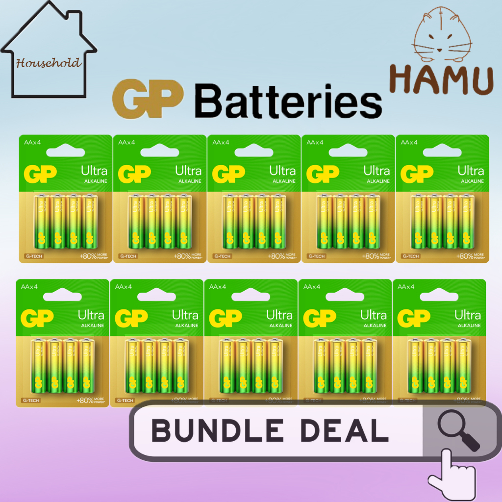 |🐹Bundle of 10🐹| GP Ultra Akaline AA / AAA | Greencell Super Heavy Duty ...