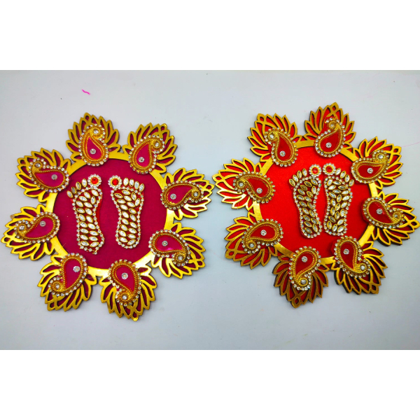 Traditional Kundan Lakshmi Charan Lakshmi Legs Pagliya Lakshmi Feet ...