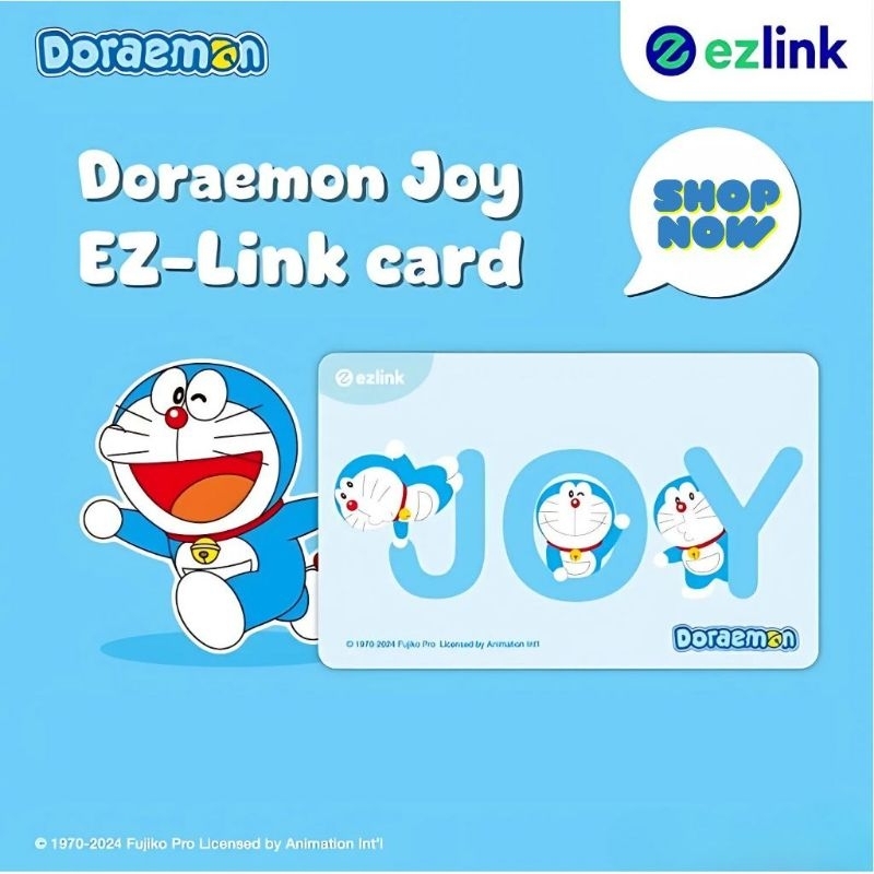 [SG SELLER] EZ-LINK DORAEMON JOY LIGHT BLUE SIMPLY GO EZ-LINK MRT CQRD ...