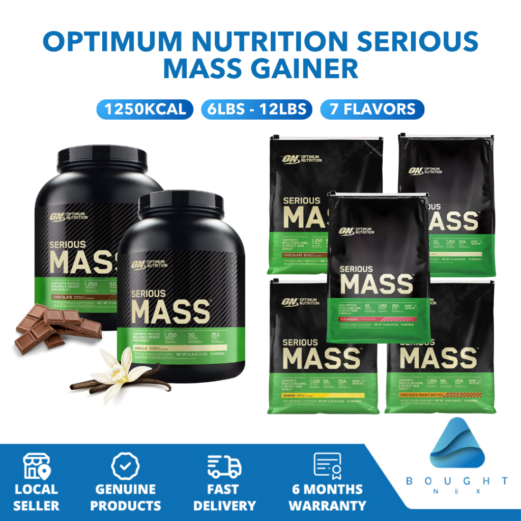 Optimum Nutrition Serious Mass Gainer - 1250kcal Muscle Builder (6 ...