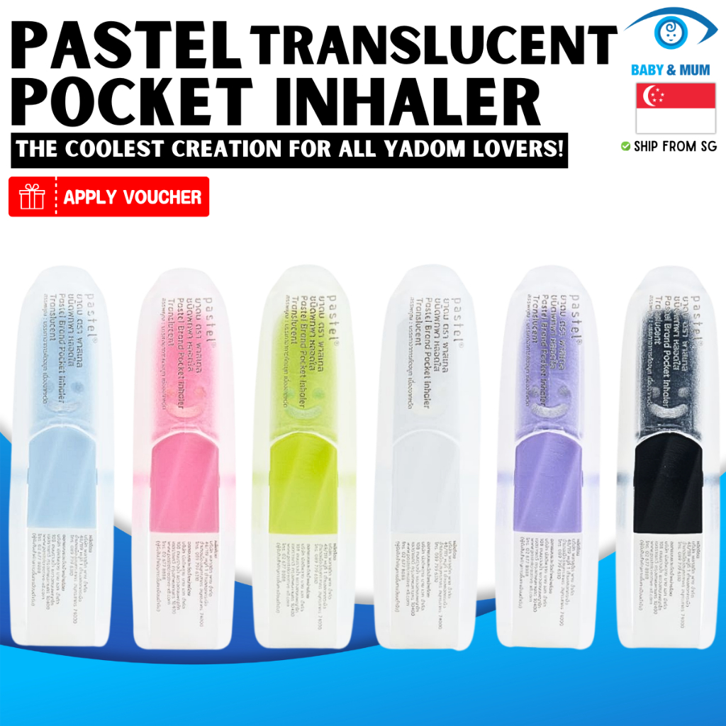 Pastel Brand Translucent Pocket Inhaler | Pastel Yadom 2-in-1 Nasal ...