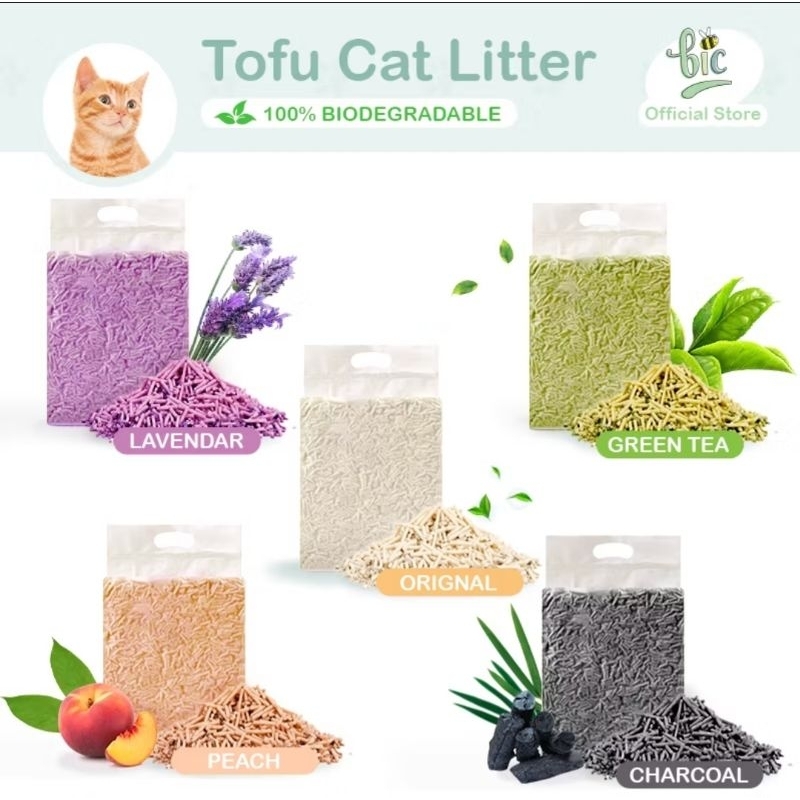 BIC BUNDLE TOFU Cat Litter Eco-Friendly Biodegradable Fast Clump ...