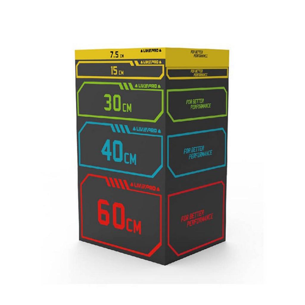Livepro Soft Foam Plyometric Boxes - Pro Duty - Full Set - Display Unit ...