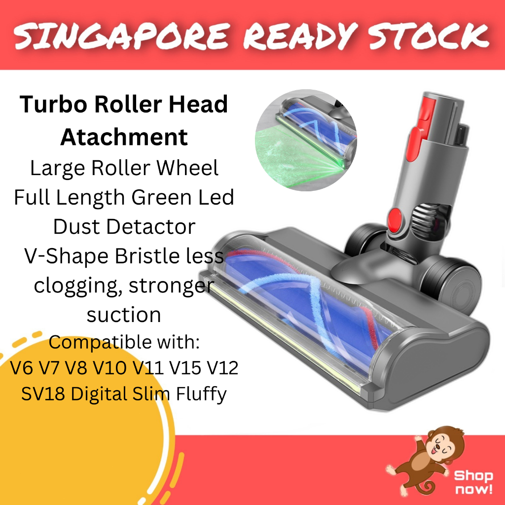 Vacuum Roller Head Attachment for Dyson V6 V7 V8 V10 V11 V15 V12 SV18 ...