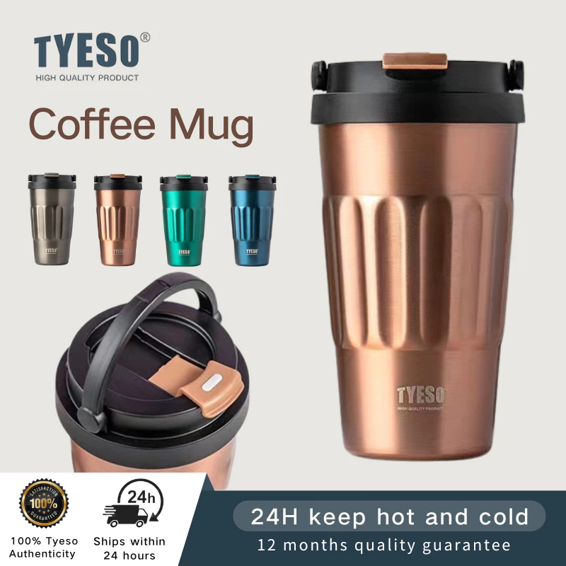 Original Tyeso Tumbler Stainless Steel Coffee Mug Insulated Vacuum Cup Water Bottle 400ml 500ml ...