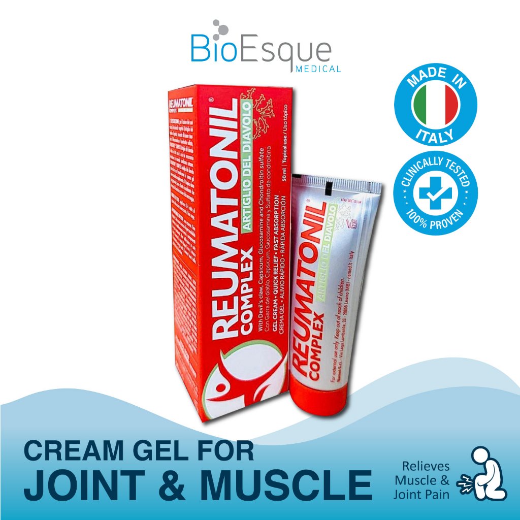 Reumatonil Crema Gel, Relief Muscle & Joint Discomfort (50ml) | Shopee ...