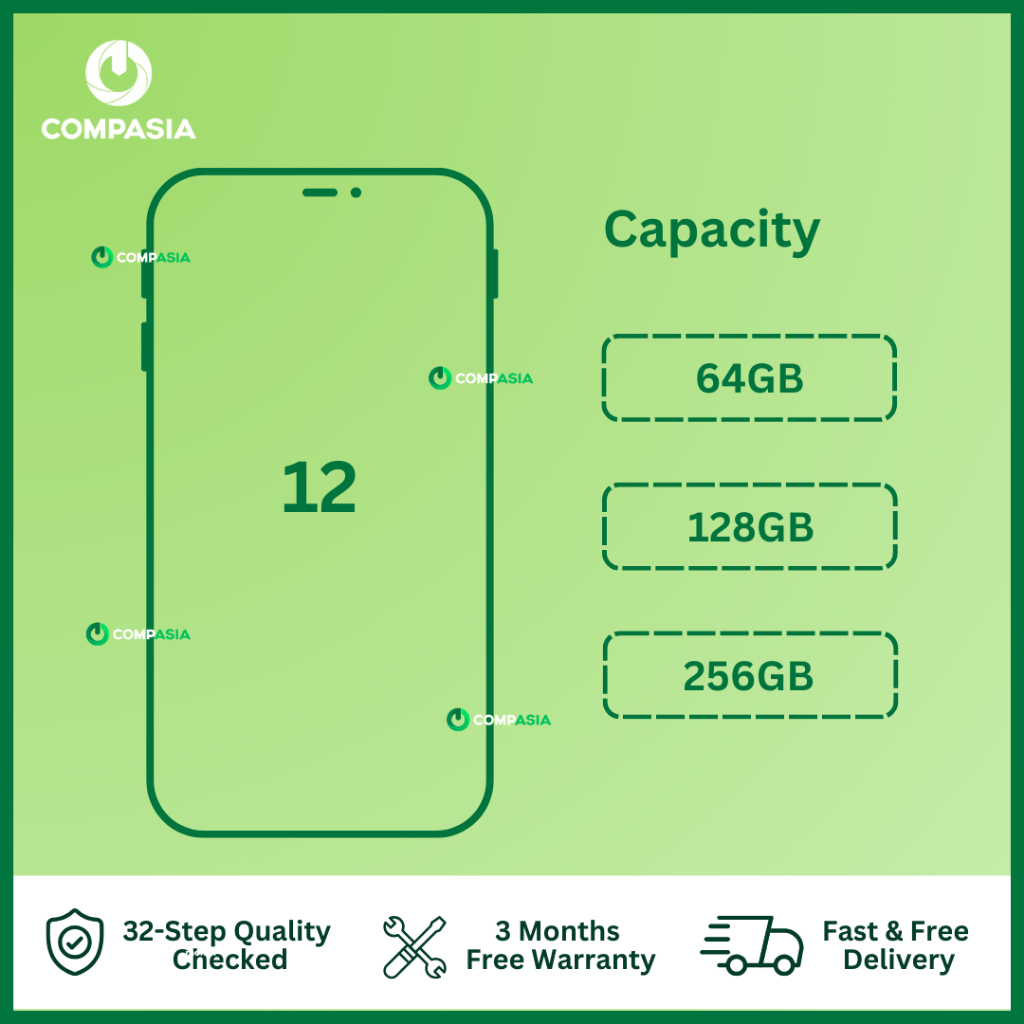[Second Hand] CompAsia 12 Phone | Excellent | 3 Months Warranty ...