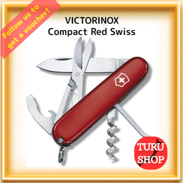 VICTORINOX Compact Red Swiss Knife Multi-Function Knife【Direct from ...